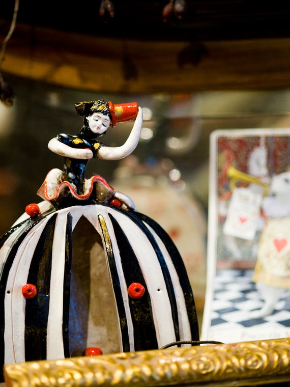 Items similar to A circus doll. ceramic sculpture,art doll, on Etsy