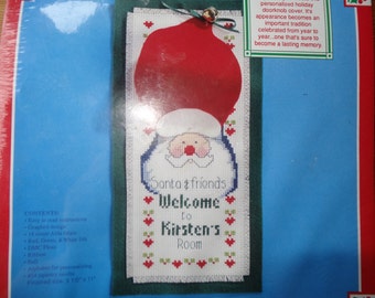 Santa cross stitch | Etsy