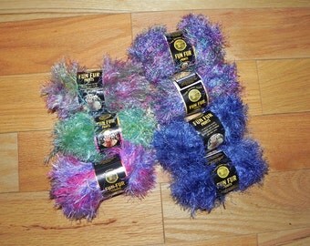 Fun fur yarn | Etsy