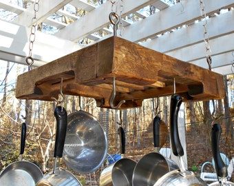 Hanging pot rack | Etsy