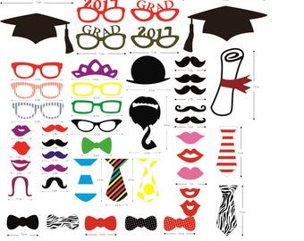 Graduation photo booth props | Etsy
