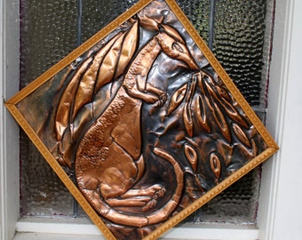 Dragon plaque | Etsy