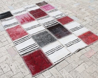 Patchwork carpet | Etsy