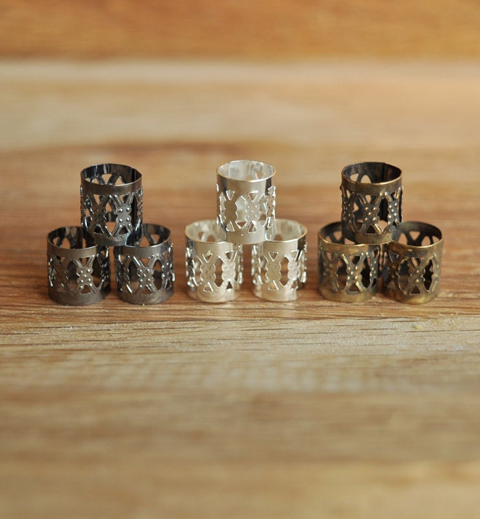 Dreadlock Cuffs Metal and Expandable for dreads and braids