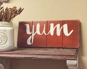 Yum sign | Etsy
