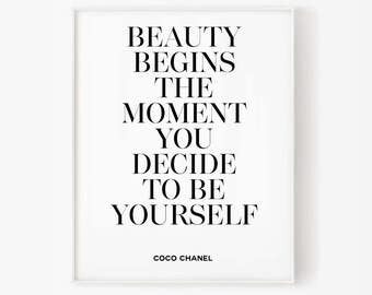 Coco chanel art | Etsy