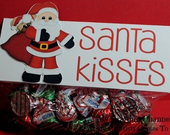 Santa kisses | Etsy