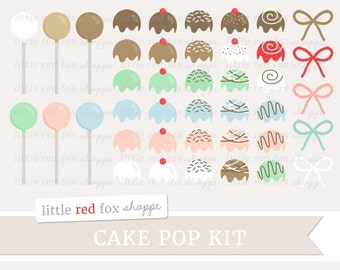Cake pop clipart | Etsy