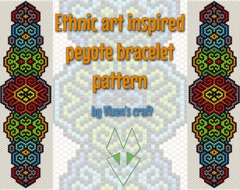 Alphabet Pattern in Odd Count Peyote Stitch Peyote Pattern