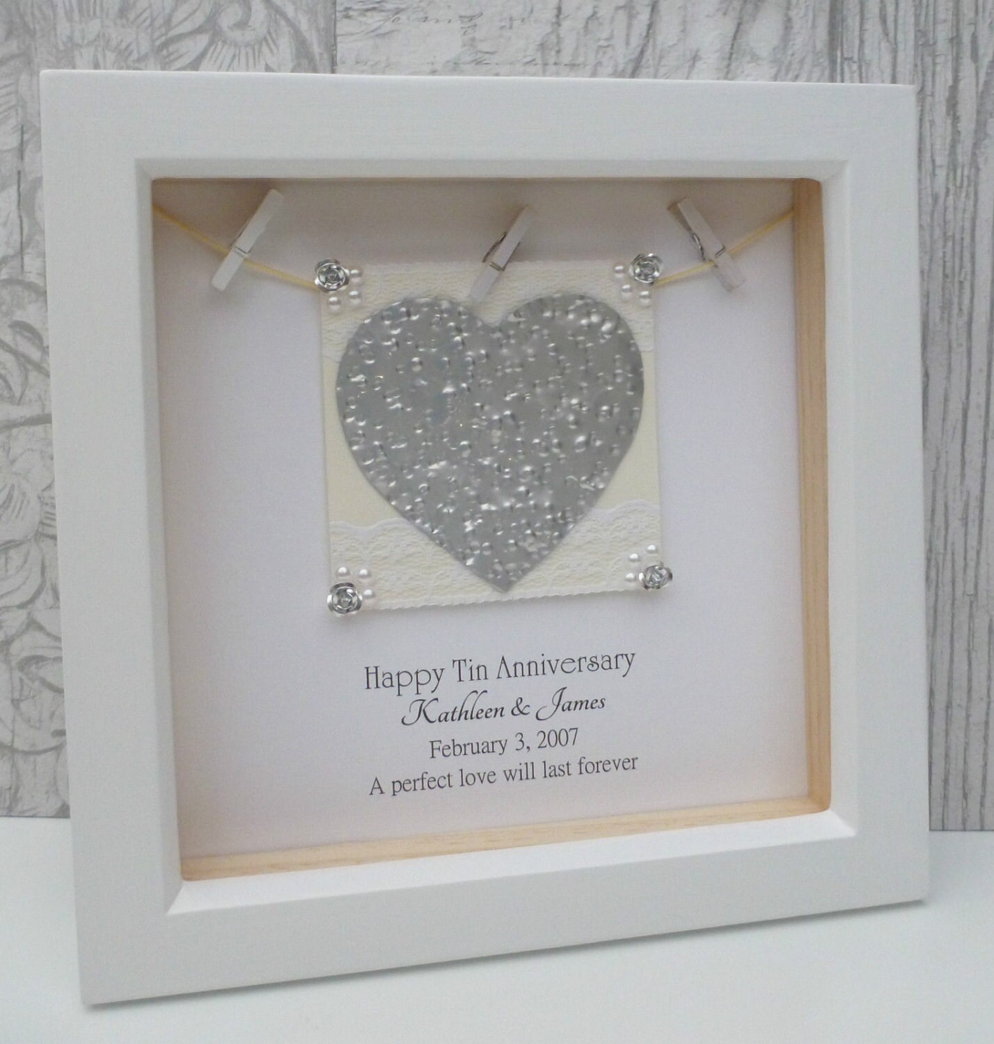10th Wedding Anniversary Picture Ideas 10th Anniversary Gift Tin 