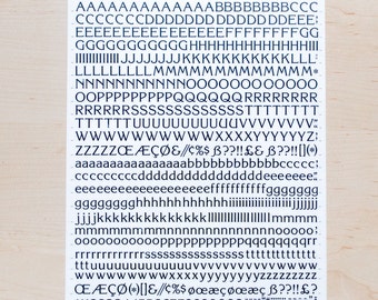 Rub on letters | Etsy