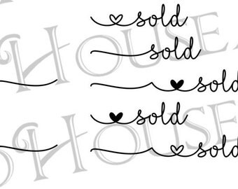 Realtor sold sign | Etsy