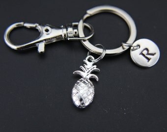 Pineapple Keychain VERY SMALL Pineapple Keyring Gold Keychain