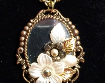 Mirror pendant | Etsy