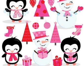 Snowman clip art | Etsy