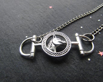 Horse bit necklace | Etsy