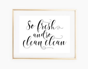 So fresh so clean | Etsy