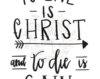 Live in christ | Etsy