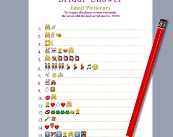 Emoji pictionary | Etsy