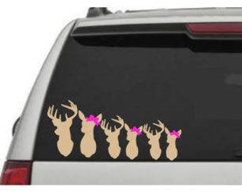 Deer family decal | Etsy
