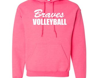 Volleyball hoodie | Etsy