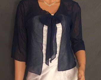 Navy blue bolero | Etsy