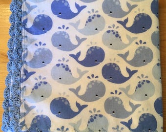 Whale baby blanket | Etsy