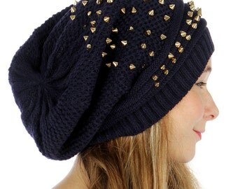 Studded beanie | Etsy