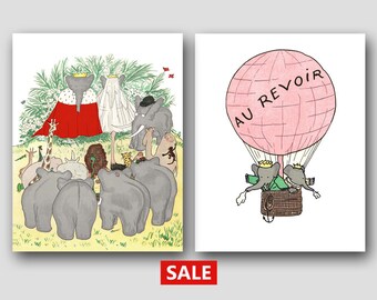 Unique babar print related items | Etsy