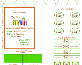 Color crew birthday | Etsy