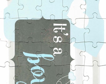 Gender reveal puzzle | Etsy