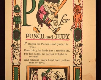 Punch and judy | Etsy
