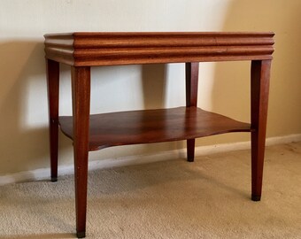 Leather top table | Etsy