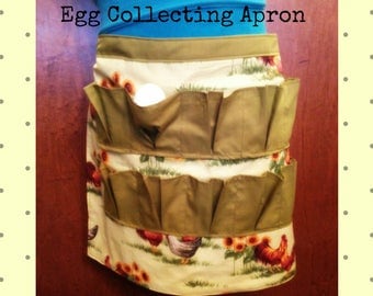 Egg collecting apron | Etsy