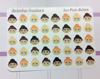 Face mask stickers | Etsy