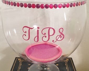 Custom tip jar | Etsy