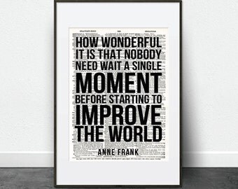 Anne frank quote | Etsy