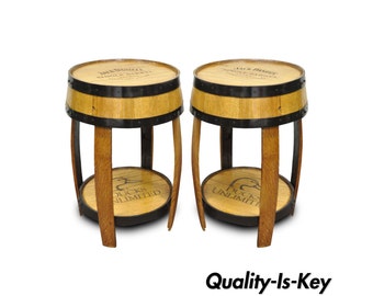 Whiskey barrel table | Etsy