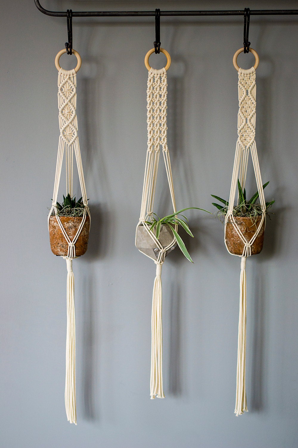 Macrame Plant Hangers 38 Inch 1 8 Inch Braided Cotton Cord
