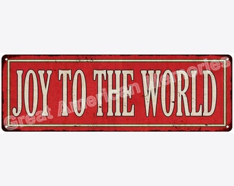 Joy metal sign | Etsy