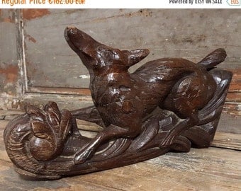 Wood carved wolf | Etsy