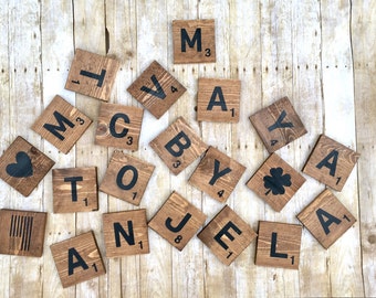 Large scrabble tiles | Etsy
