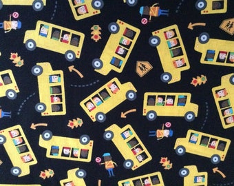School bus fabric | Etsy