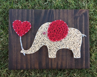 Elephant string art | Etsy