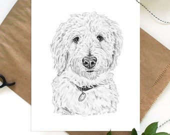 Goldendoodle art | Etsy