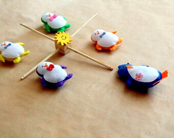 Penguin baby mobile | Etsy