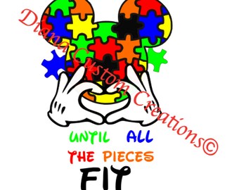 Autism mickey | Etsy