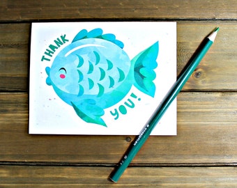 Fish thank you | Etsy