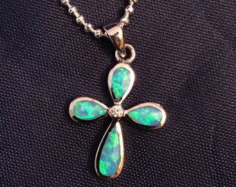 Opal cross | Etsy
