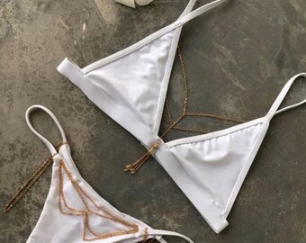 Chain swimsuit | Etsy